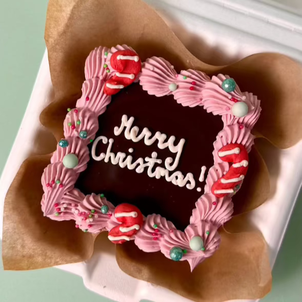 Mini Christmas Cake – Pastel by Rachel